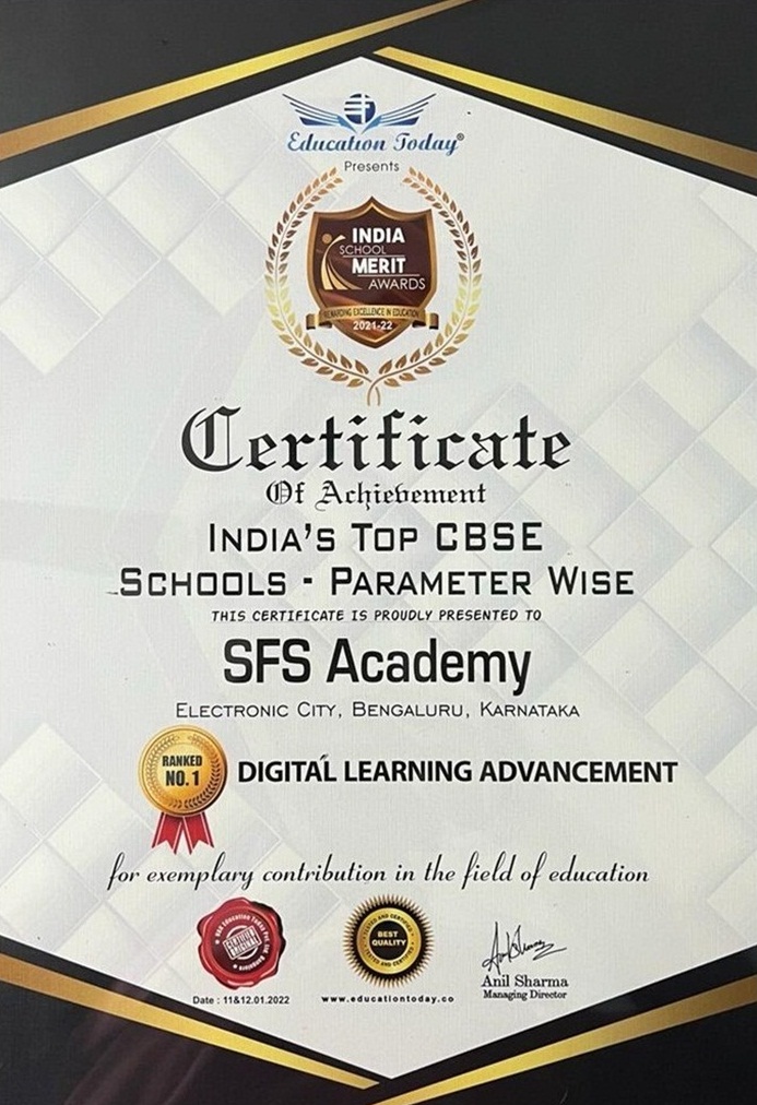 S.F.S. ACADEMY (CBSE) Bengaluru